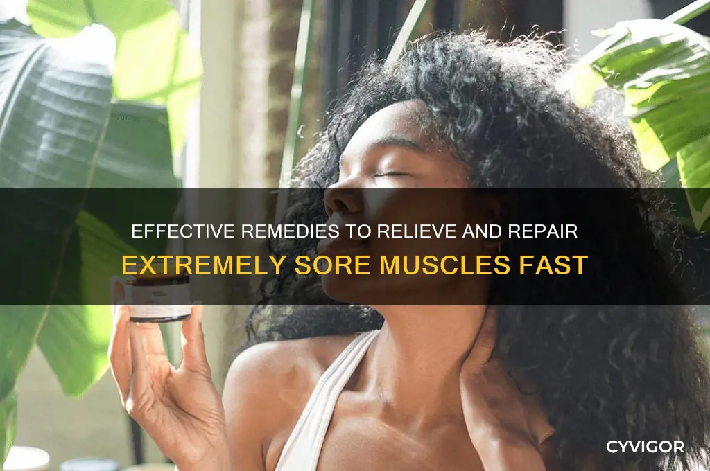 Effective Remedies To Relieve And Repair Extremely Sore Muscles Fast ...
