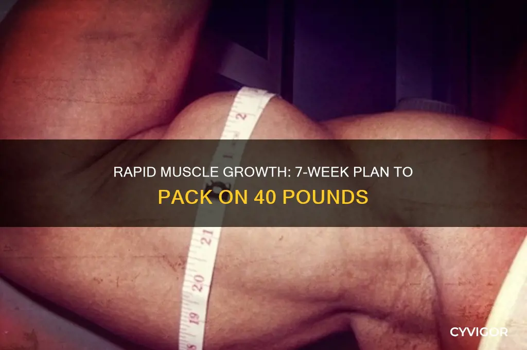 Rapid Muscle Growth: 7-Week Plan To Pack On 40 Pounds | CyVigor