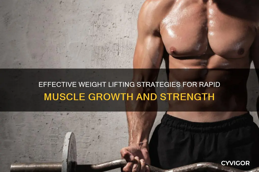 Effective Weight Lifting Strategies For Rapid Muscle Growth And ...