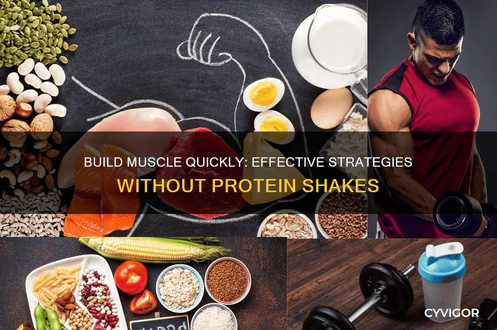Build Muscle Quickly: Effective Strategies Without Protein Shakes | CyVigor