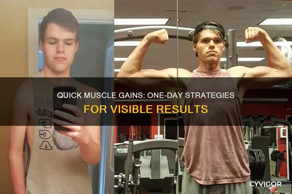 Quick Muscle Gains: One-Day Strategies For Visible Results | CyVigor