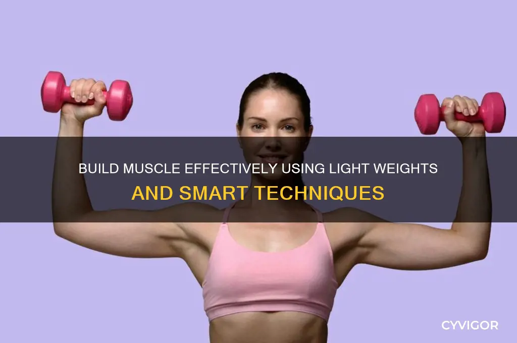 Build Muscle Effectively Using Light Weights And Smart Techniques | CyVigor