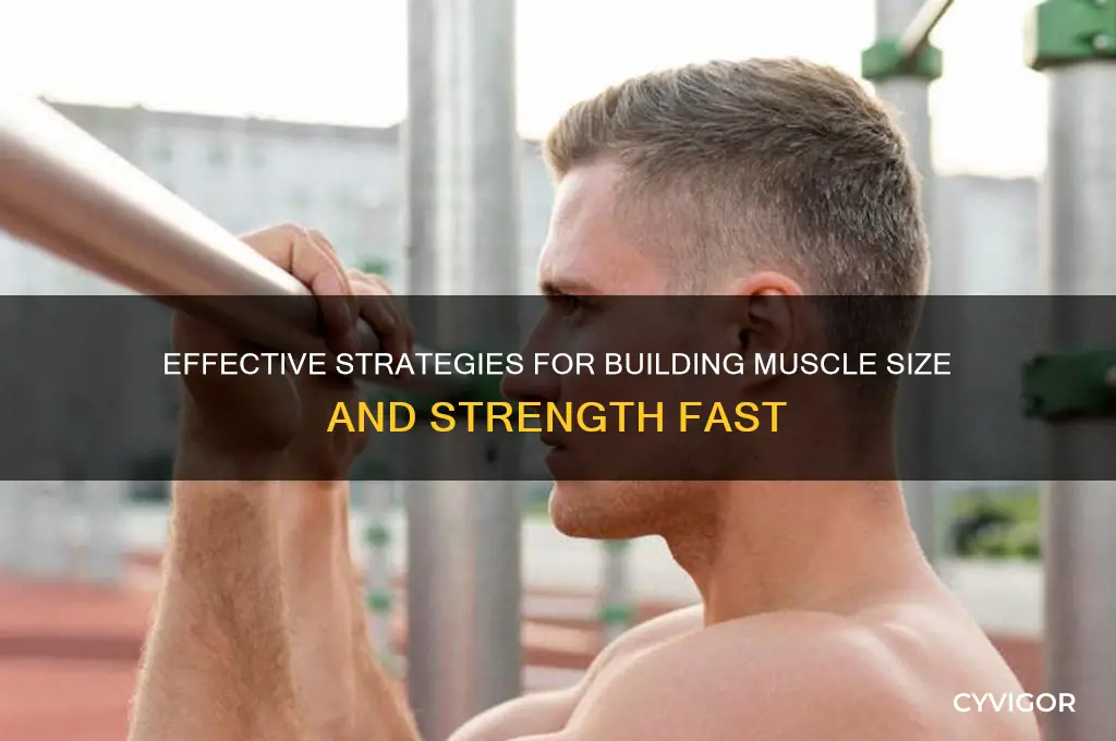 Effective Strategies For Building Muscle Size And Strength Fast | CyVigor