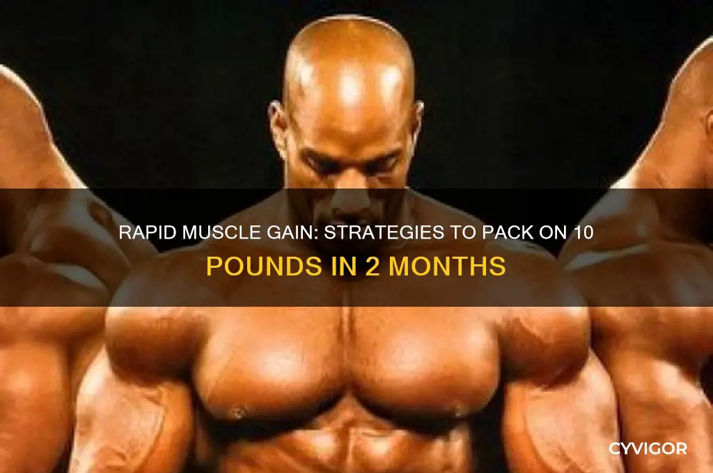 Rapid Muscle Gain: Strategies To Pack On 10 Pounds In 2 Months | CyVigor