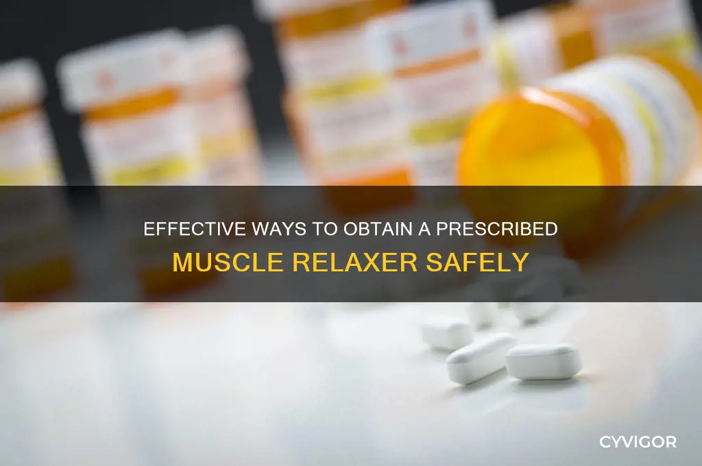 Effective Ways To Obtain A Prescribed Muscle Relaxer Safely | CyVigor