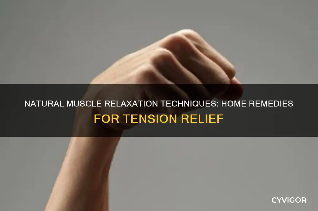 Natural Muscle Relaxation Techniques: Home Remedies For Tension Relief ...