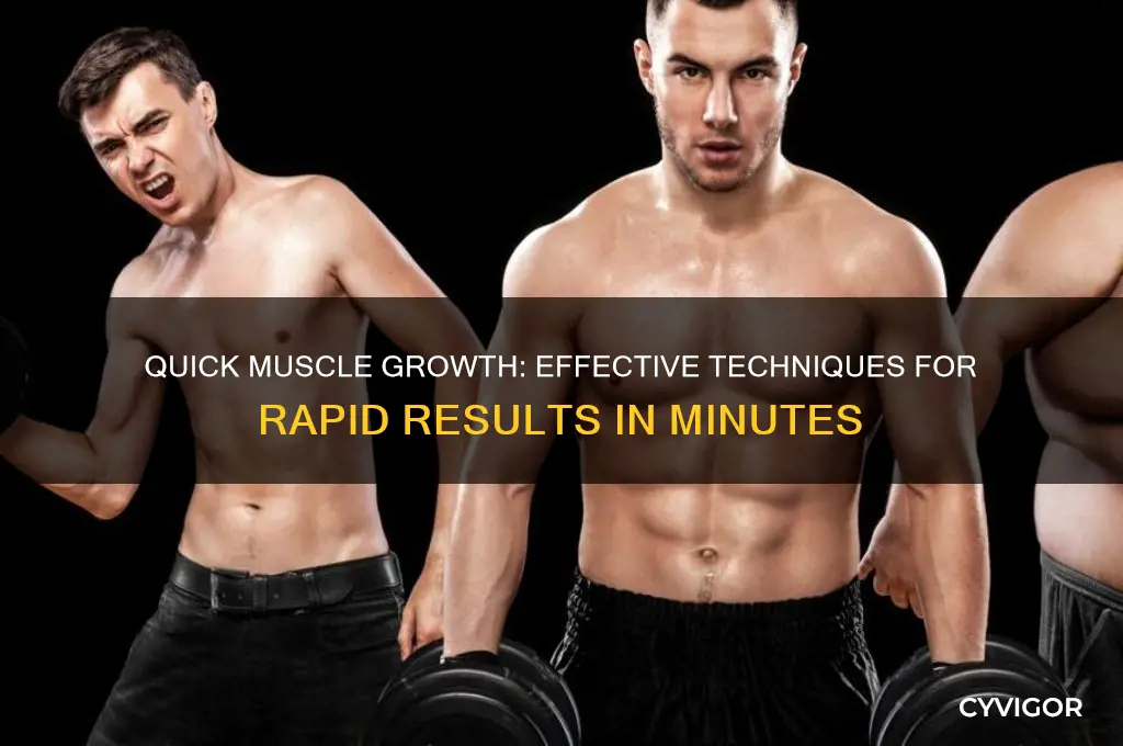 Quick Muscle Growth: Effective Techniques For Rapid Results In Minutes ...