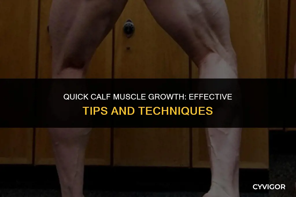 Quick Calf Muscle Growth: Effective Tips And Techniques | CyVigor