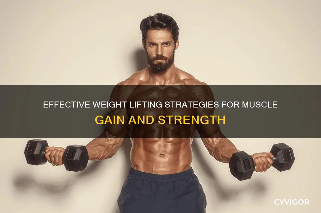Effective Weight Lifting Strategies For Muscle Gain And Strength | CyVigor