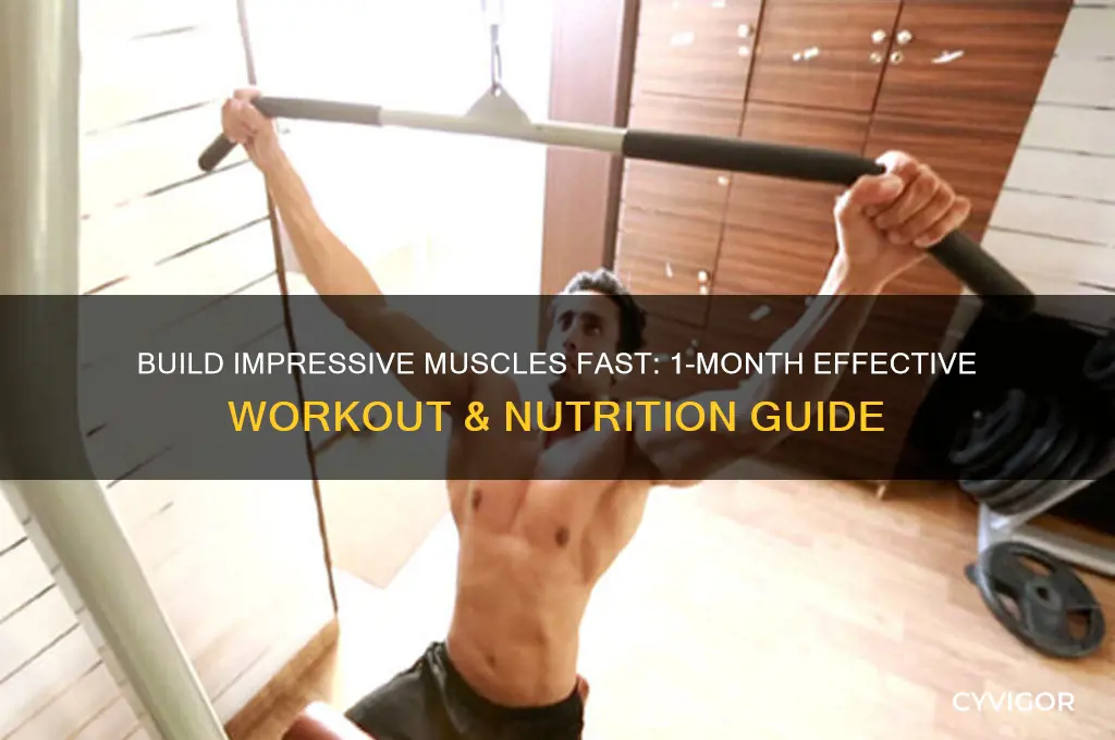 Build Impressive Muscles Fast: 1-Month Effective Workout & Nutrition ...
