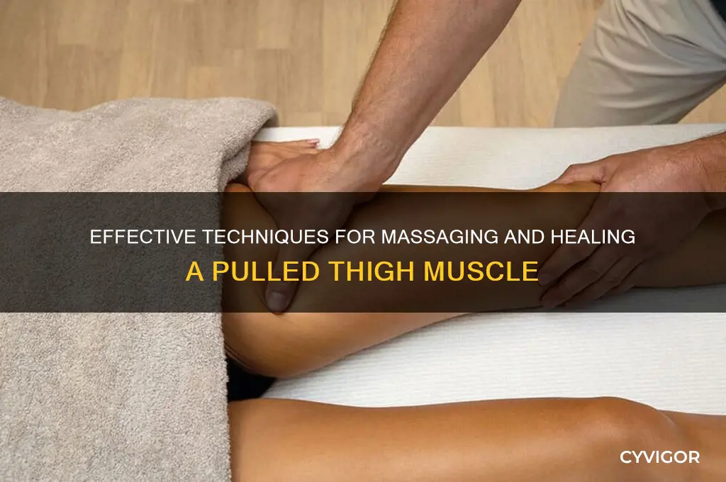 Effective Techniques For Massaging And Healing A Pulled Thigh Muscle ...