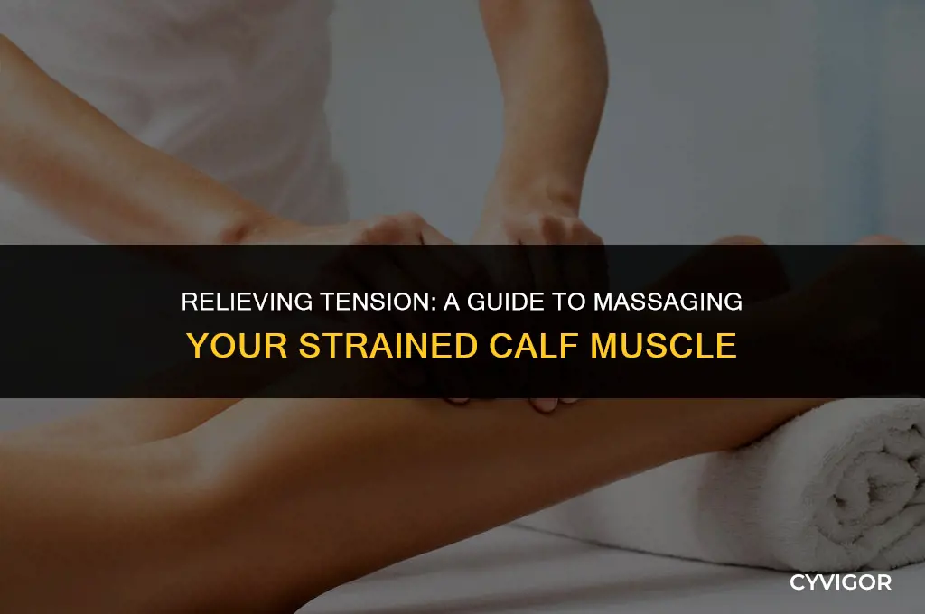 Relieving Tension: A Guide To Massaging Your Strained Calf Muscle | CyVigor