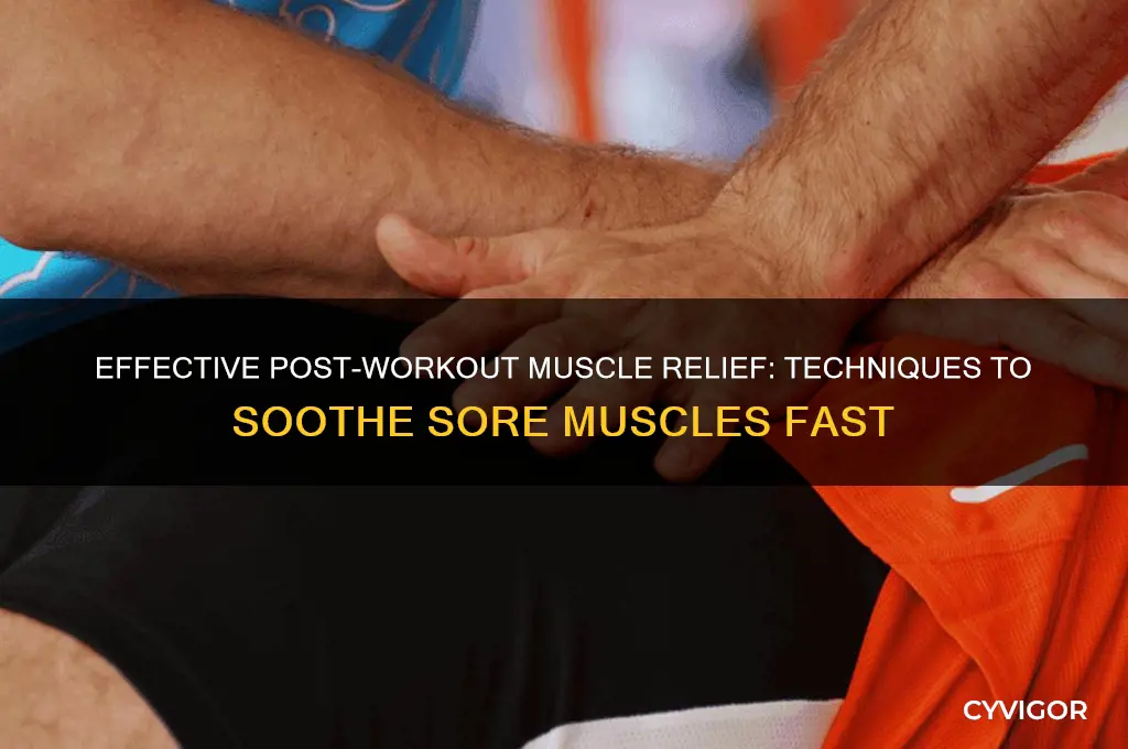 Effective Post-Workout Muscle Relief: Techniques To Soothe Sore Muscles ...