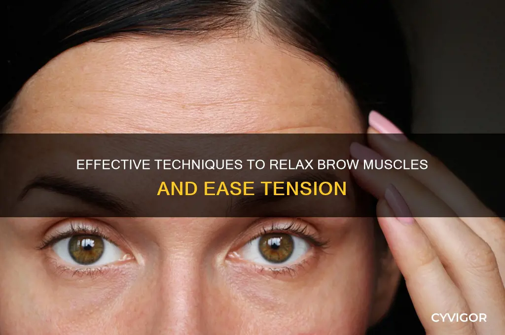 Effective Techniques To Relax Brow Muscles And Ease Tension | CyVigor