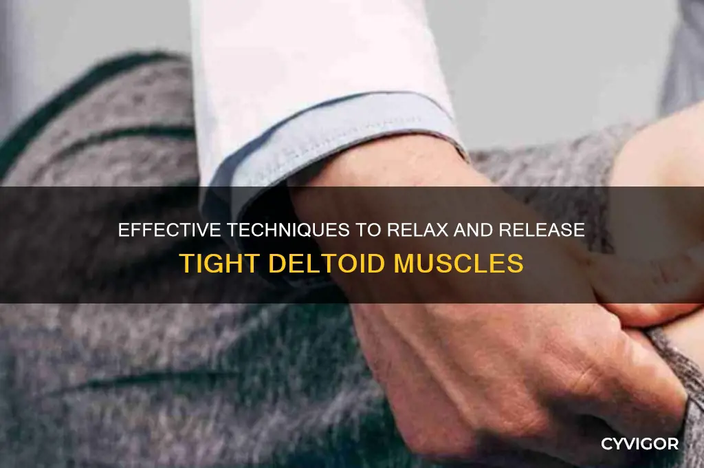 Effective Techniques To Relax And Release Tight Deltoid Muscles | CyVigor