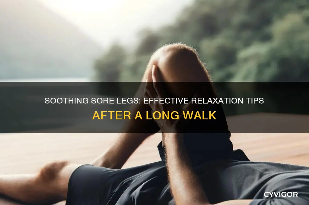 Soothing Sore Legs: Effective Relaxation Tips After A Long Walk | CyVigor