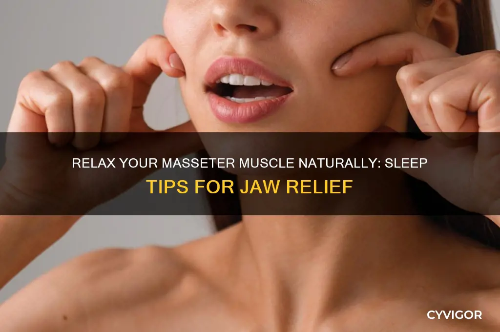 Relax Your Masseter Muscle Naturally: Sleep Tips For Jaw Relief | CyVigor