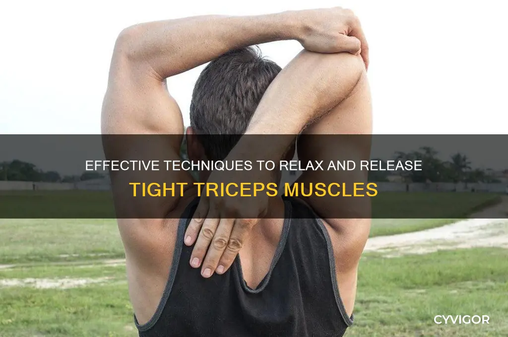 Effective Techniques To Relax And Release Tight Triceps Muscles | CyVigor