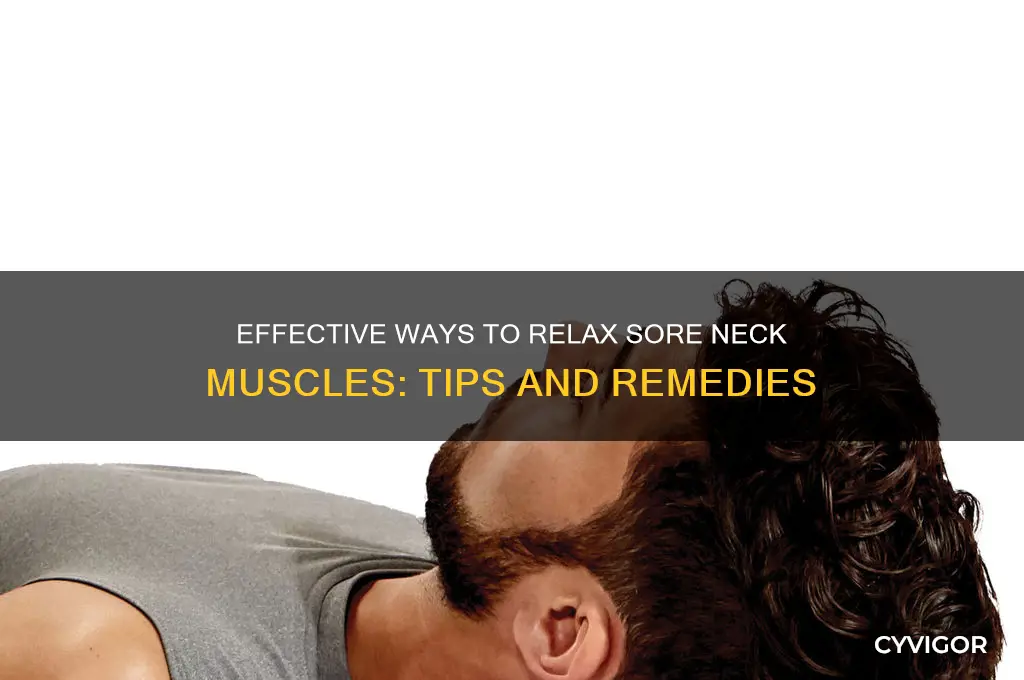 Effective Ways To Relax Sore Neck Muscles: Tips And Remedies | CyVigor