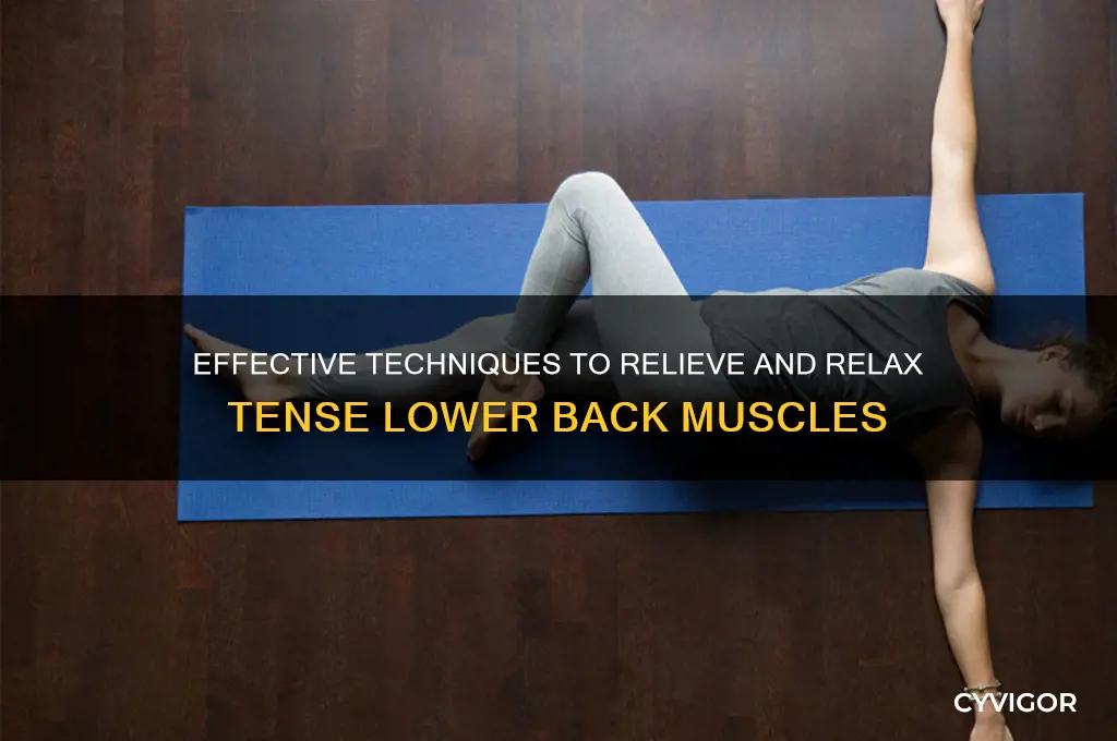 Effective Techniques To Relieve And Relax Tense Lower Back Muscles ...