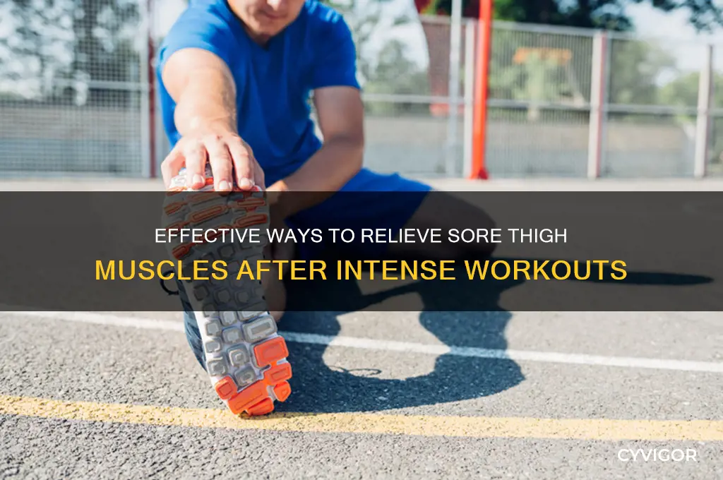 Effective Ways To Relieve Sore Thigh Muscles After Intense Workouts ...