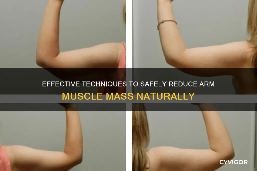 Effective Techniques To Safely Reduce Arm Muscle Mass Naturally | CyVigor
