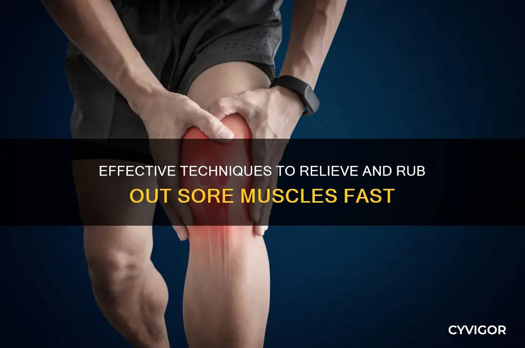 Effective Techniques To Relieve And Rub Out Sore Muscles Fast | CyVigor