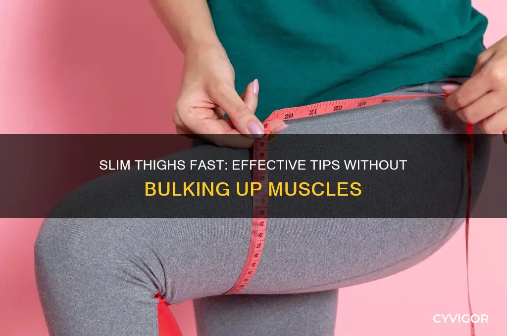 Slim Thighs Fast: Effective Tips Without Bulking Up Muscles | CyVigor