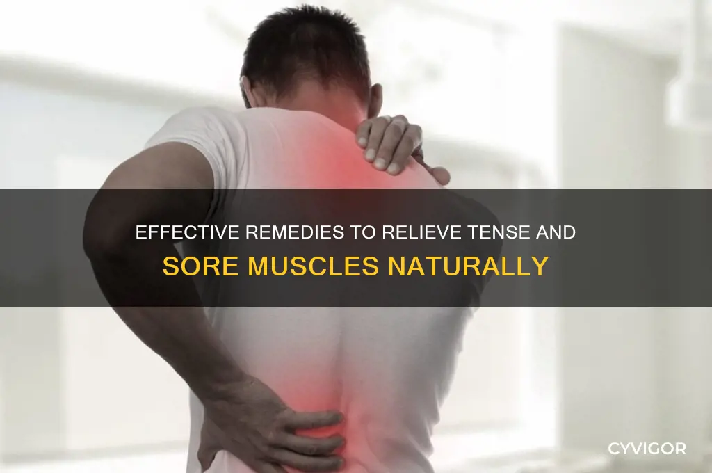 Effective Remedies To Relieve Tense And Sore Muscles Naturally | CyVigor