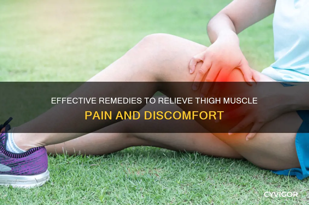 Effective Remedies To Relieve Thigh Muscle Pain And Discomfort | CyVigor