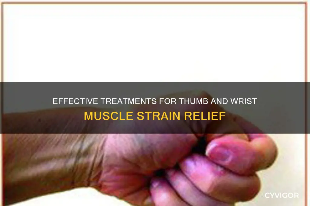 Effective Treatments For Thumb And Wrist Muscle Strain Relief | CyVigor