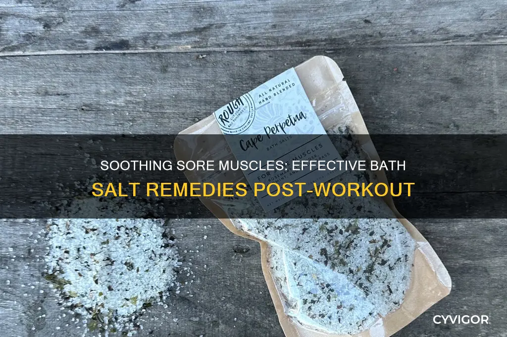 Soothing Sore Muscles: Effective Bath Salt Remedies Post-Workout | CyVigor