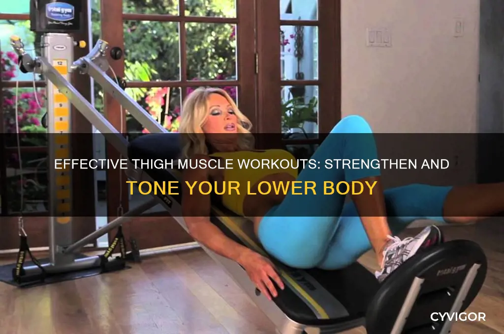 Effective Thigh Muscle Workouts: Strengthen And Tone Your Lower Body ...