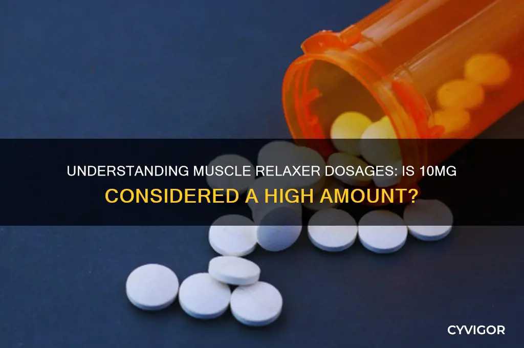 Understanding Muscle Relaxer Dosages: Is 10Mg Considered A High Amount ...