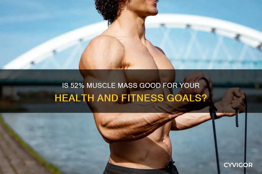 Is 52% Muscle Mass Good For Your Health And Fitness Goals? | CyVigor