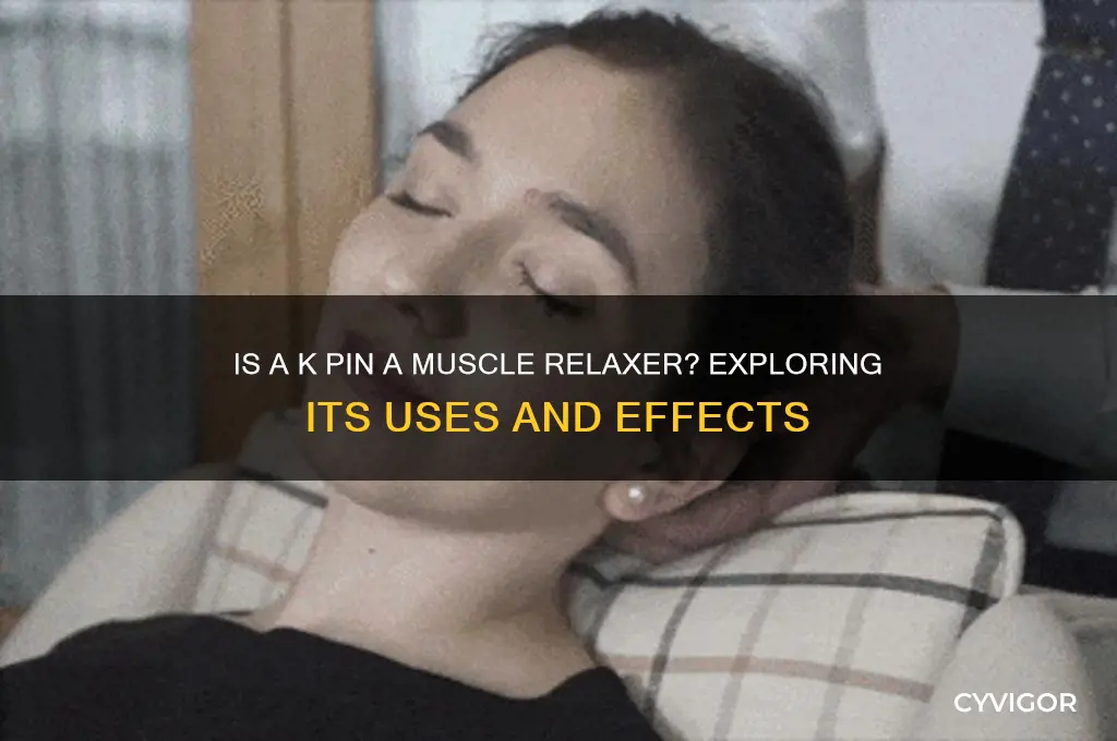 Is A K Pin A Muscle Relaxer? Exploring Its Uses And Effects | CyVigor