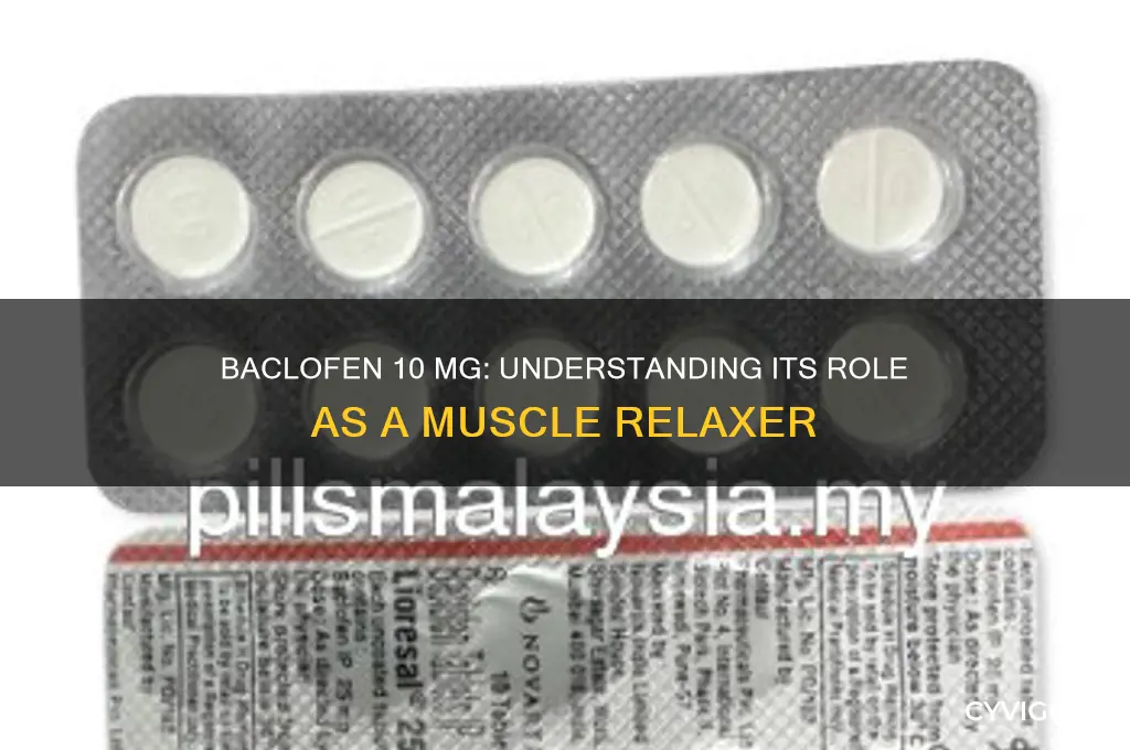 Baclofen 10 Mg: Understanding Its Role As A Muscle Relaxer | CyVigor