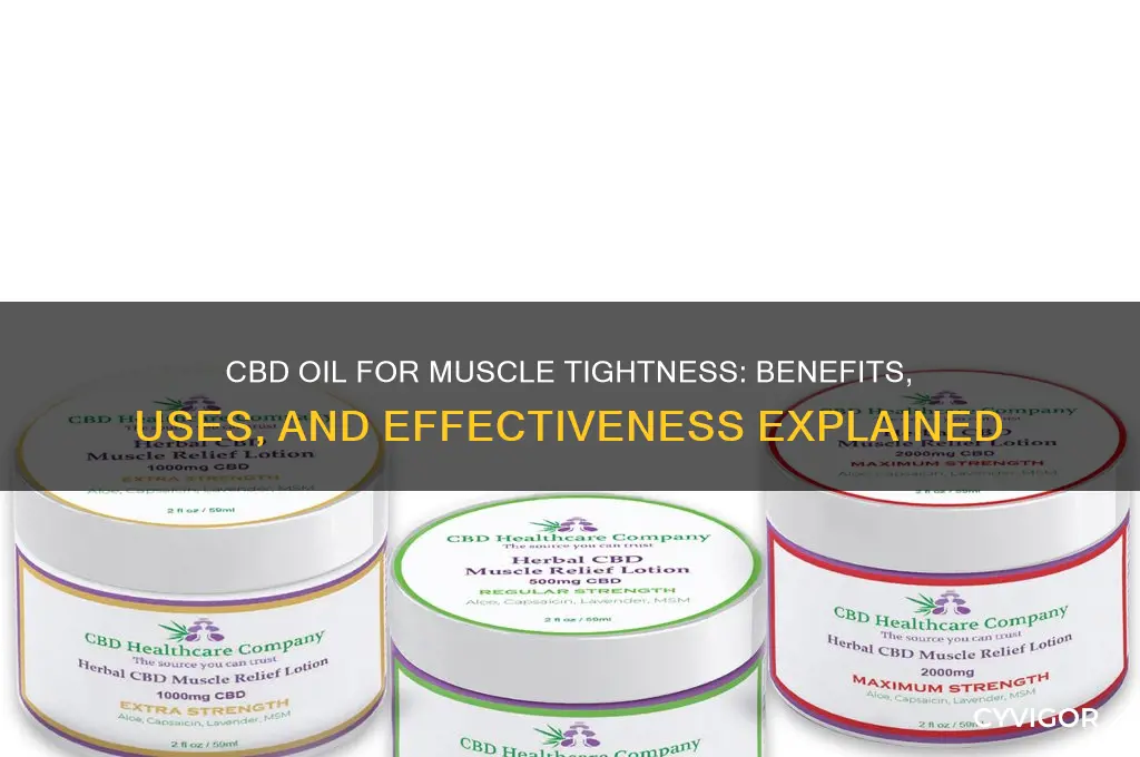 Cbd Oil For Muscle Tightness: Benefits, Uses, And Effectiveness ...