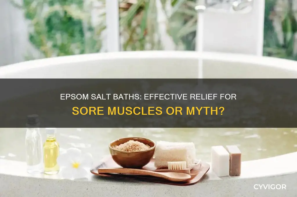 Epsom Salt Baths: Effective Relief For Sore Muscles Or Myth? | CyVigor