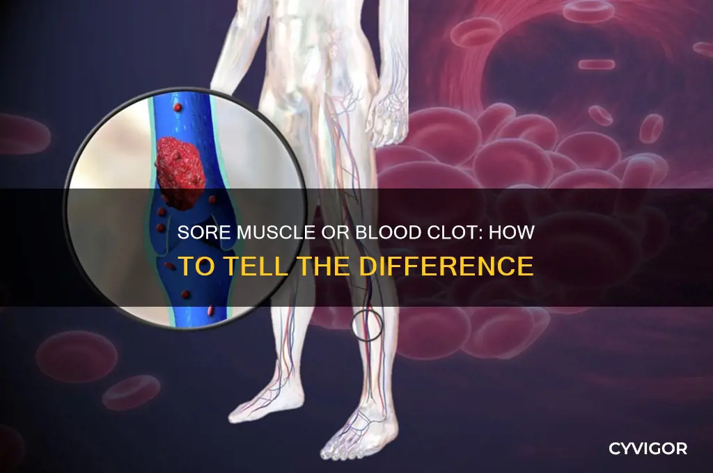 Sore Muscle Or Blood Clot: How To Tell The Difference | CyVigor