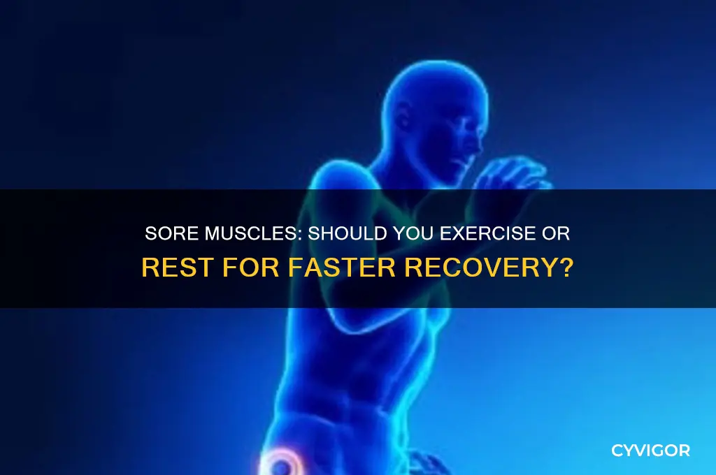 Sore Muscles: Should You Exercise Or Rest For Faster Recovery? | CyVigor