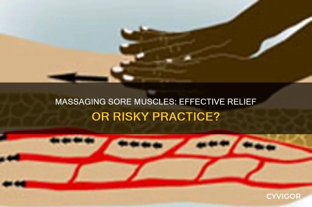 Massaging Sore Muscles: Effective Relief Or Risky Practice? | CyVigor