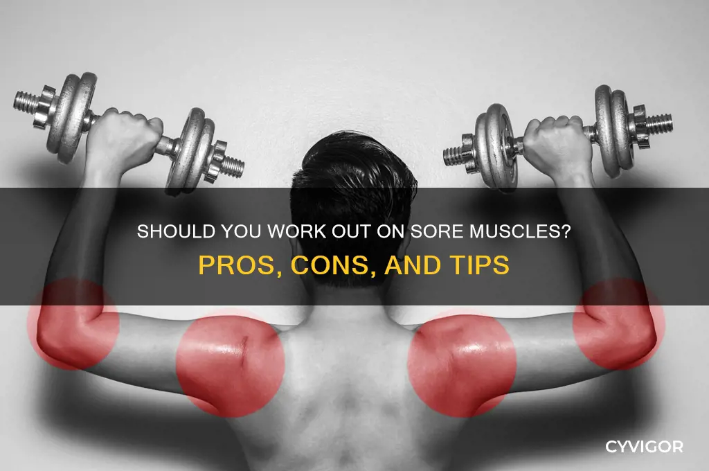 Should You Work Out On Sore Muscles? Pros, Cons, And Tips | CyVigor