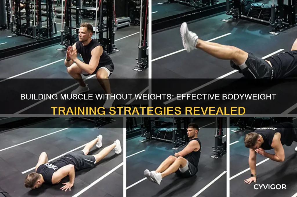Building Muscle Without Weights: Effective Bodyweight Training ...