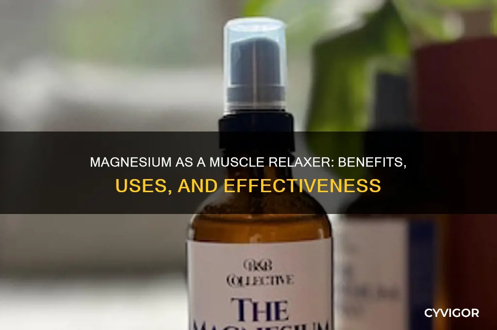 Magnesium As A Muscle Relaxer: Benefits, Uses, And Effectiveness | CyVigor
