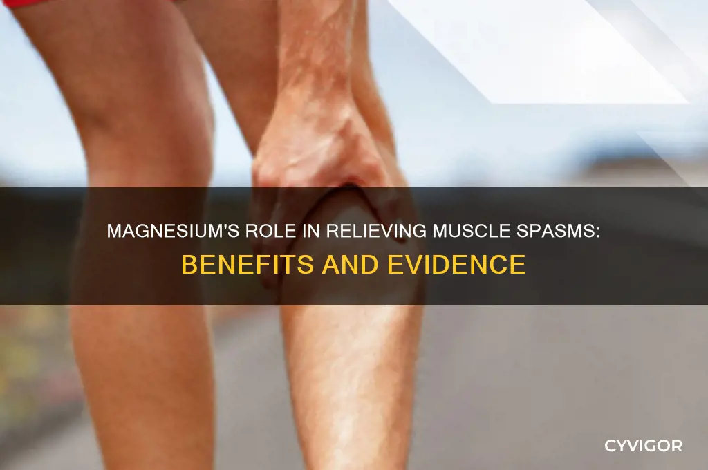 Magnesium's Role In Relieving Muscle Spasms: Benefits And Evidence ...