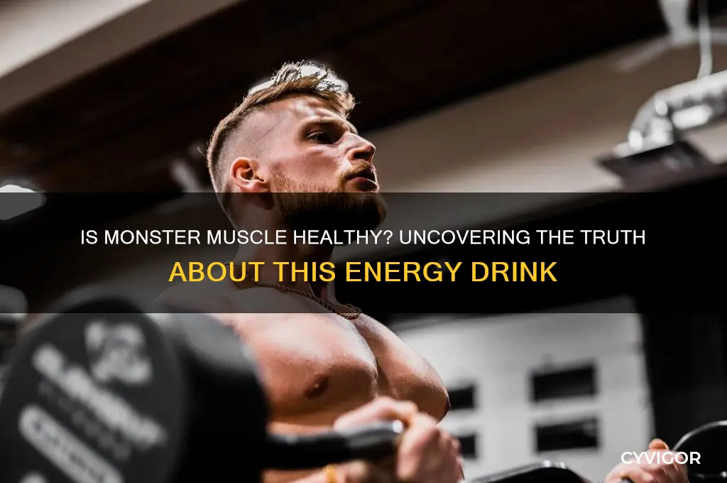 Is Monster Muscle Healthy? Uncovering The Truth About This Energy Drink ...