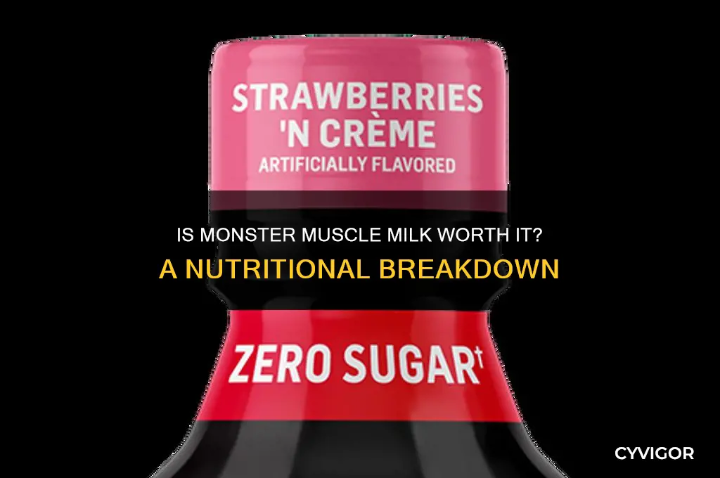 Is Monster Muscle Milk Worth It? A Nutritional Breakdown | CyVigor