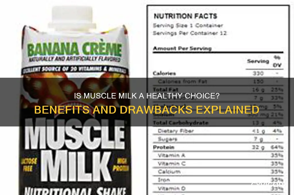 Is Muscle Milk A Healthy Choice? Benefits And Drawbacks Explained | CyVigor