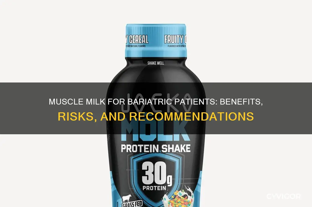 Muscle Milk For Bariatric Patients: Benefits, Risks, And ...